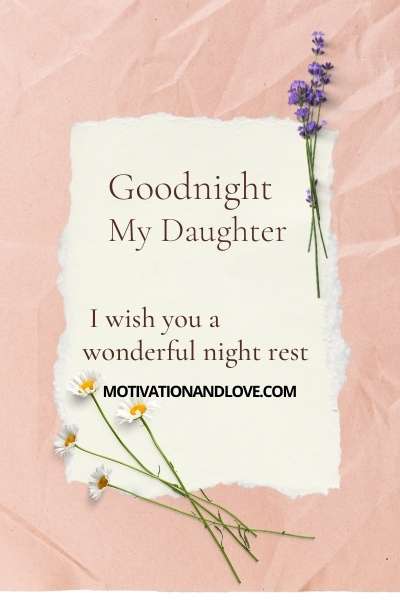 Goodnight Messages for My Daughter - Motivation and Love