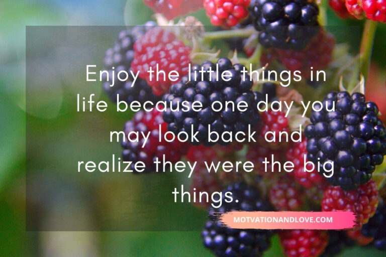 It’s the Little Things That Matter Quotes - Motivation and Love
